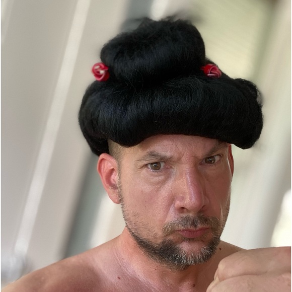 Hair | Japanese Wig Black Hair Kimono Woman Geisha Adult Cosplay ...